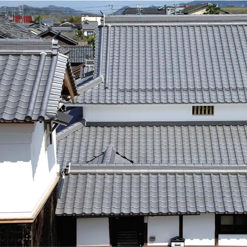 Estética tradicional con materiales de arcilla superpuestos azulejos de ...